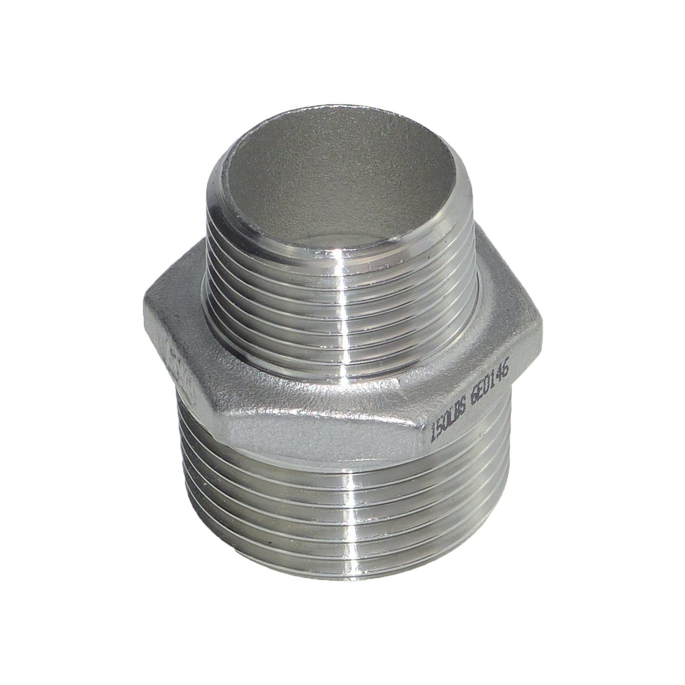 Edelstahl Doppelnippel Reduziernippel 3/8 x 3/4 Zoll